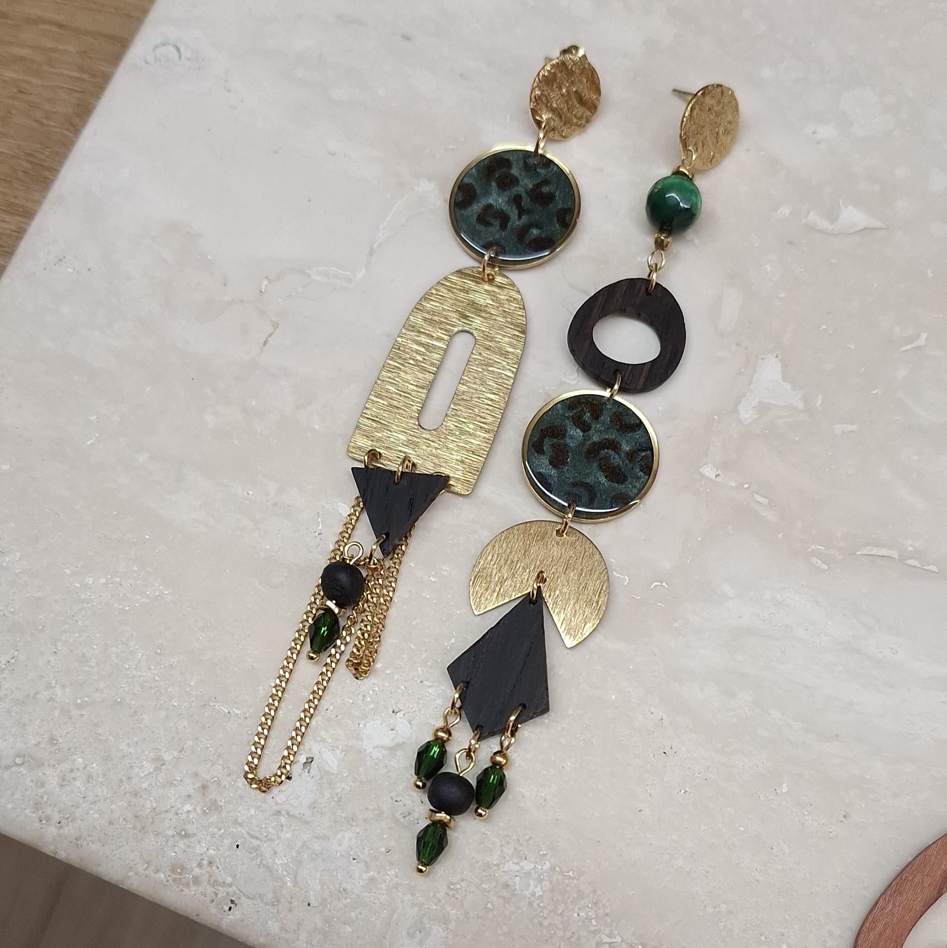 Ohrringe 'Alina' – Holzschmuck Astwerk